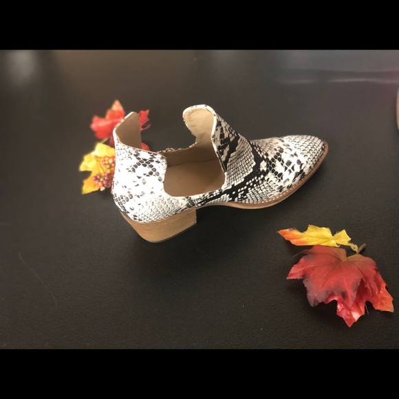 Shoes | Snake Print Ankle Booties | Poshmark